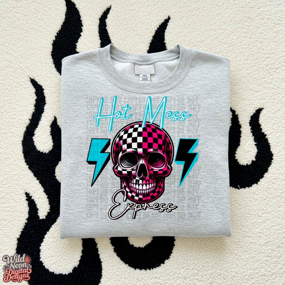 Hot mess express – The Wild Neon Digital Designs